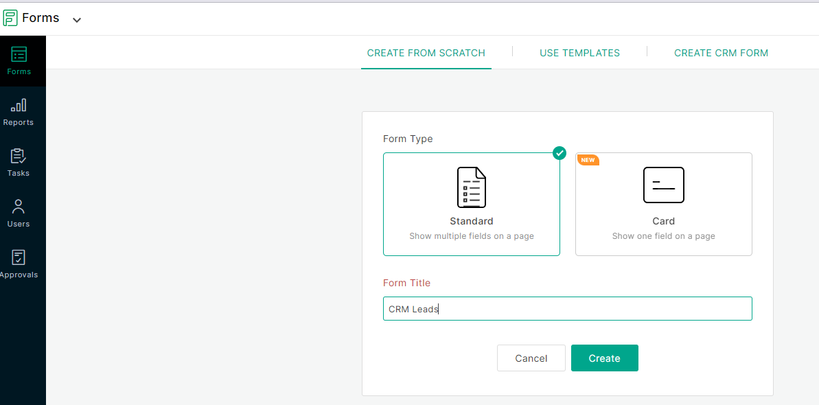 Zoho CRM Integration with Zoho Forms