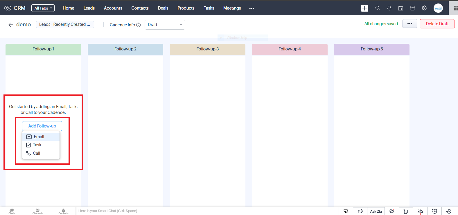 How to use Cadences in Zoho CRM