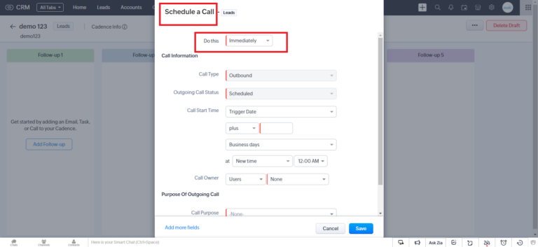 How to use Cadences in Zoho CRM