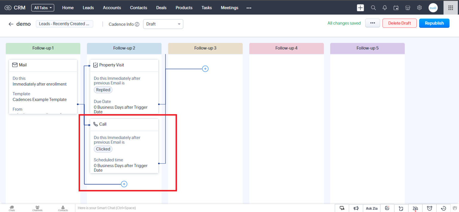 How to use Cadences in Zoho CRM