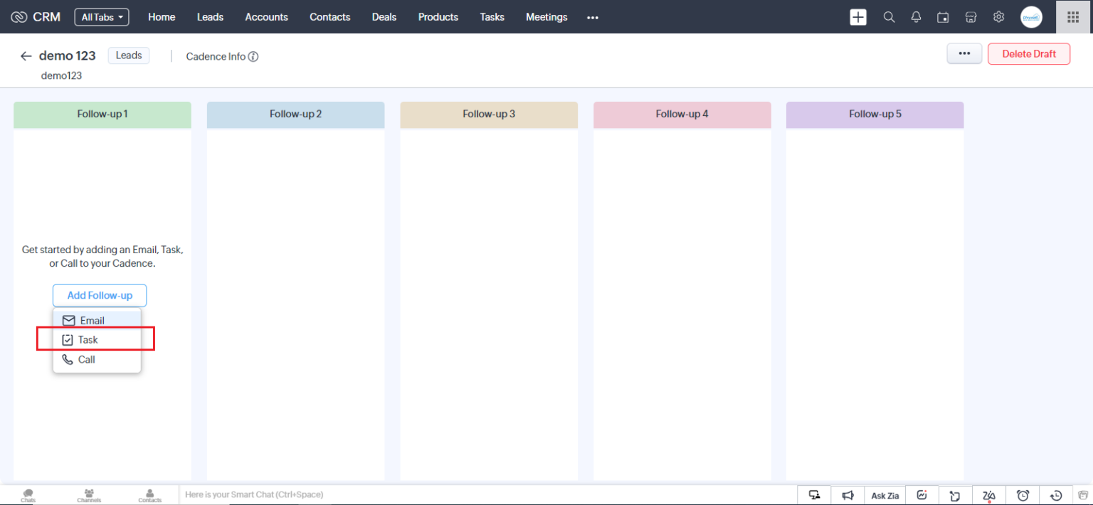 How to use Cadences in Zoho CRM