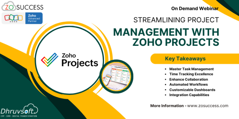 Webinar: Streamline Project Management with Zoho Projects